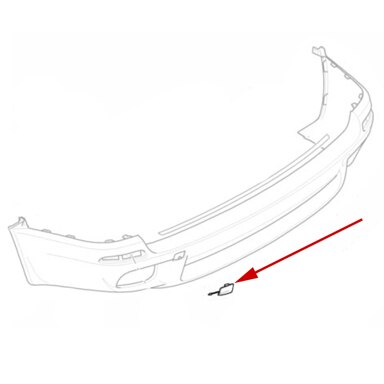 Rear Bumper Tow Hook Cover, Left - E70 X5 M Sport (2007-2013)