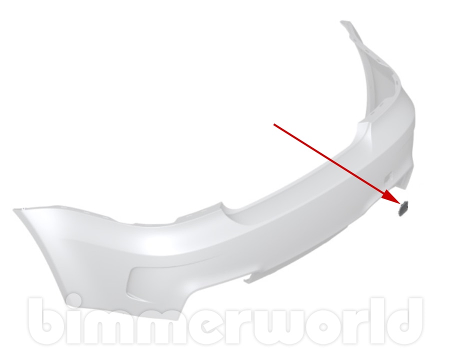 Tow Hook Trim Cover for Rear Bumper for E82 1M Coupe 2011 2012