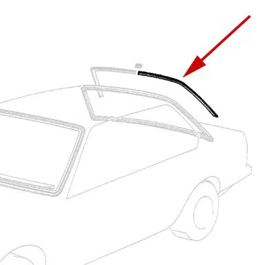 Genuine BMW Left Rear Windshield Trim Strip Reveal Molding