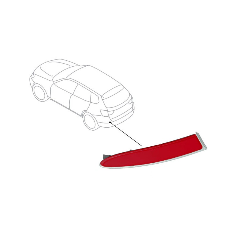Reflector, Rear Left - F25 X3 (non-M Sport) - 2015-2017 (LCI / Facelift)
