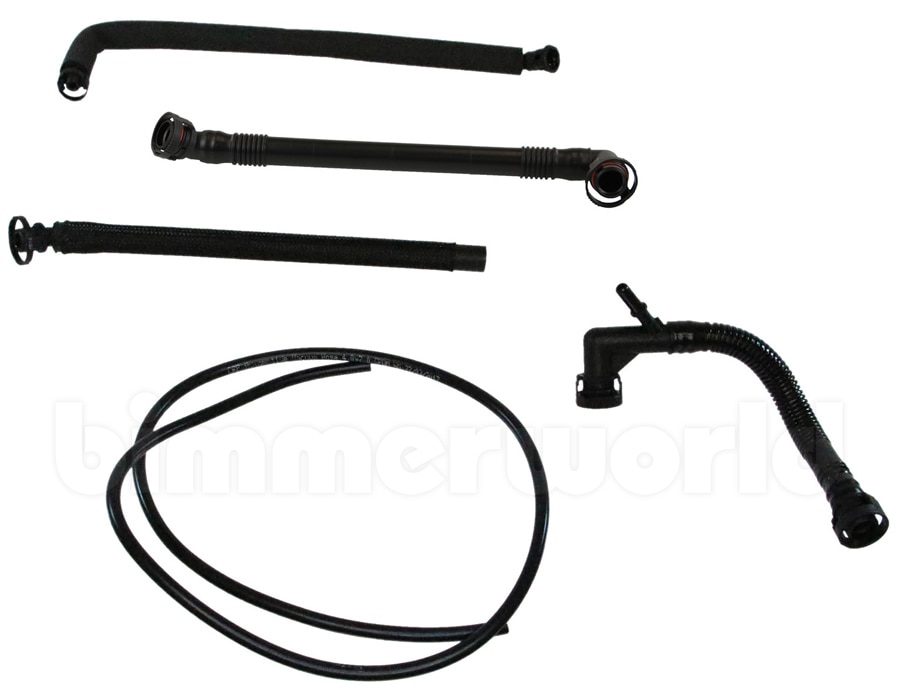 M54 M52tu E46 E60 E83 E85 Rein OEM Crankcase Breather Hose Kit BMW