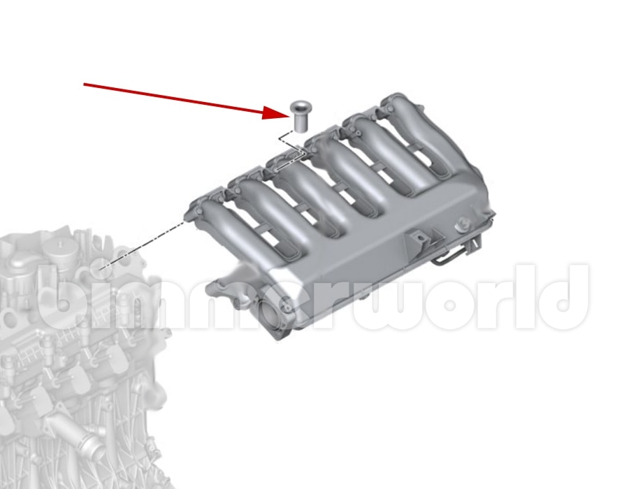 Genuine BMW Rubber Mount for Intake Manifold on E90 335d & E70 X5 35d