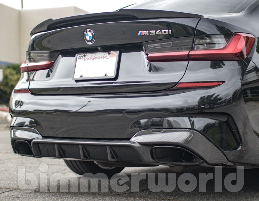 Suvneer DTM Style Carbon Fiber Rear Diffuser BMW G20 M340i 2019 2020 ...