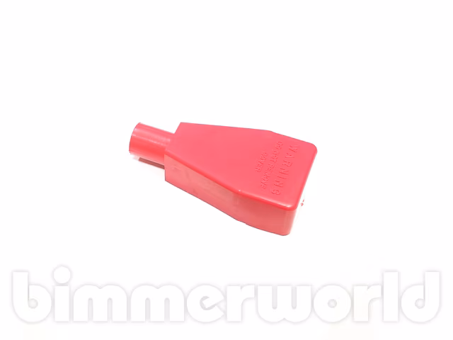 Red PVC Straight Terminal Protector - Fits 4ga Wire Terminals