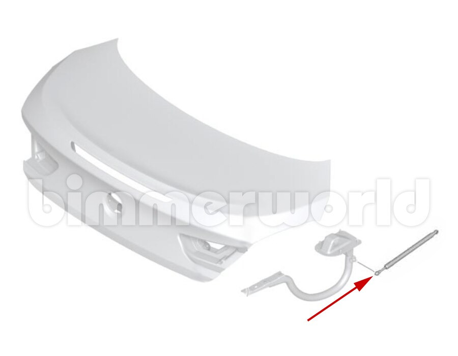 Genuine BMW Trunk Shock for 2014-2019 F06 640i 650i M6 Gran Coupe