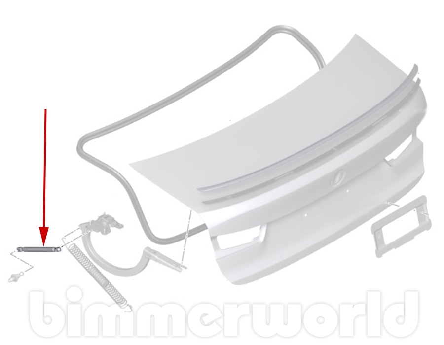 Trunk Lid Shock Genuine BMW for G20 330i M340i & G80 M3 Sedan