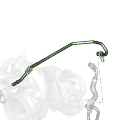 Turbo Cooling Return Hose for BMW F22 M240i, F3X 340i/440i, G30 540i ...