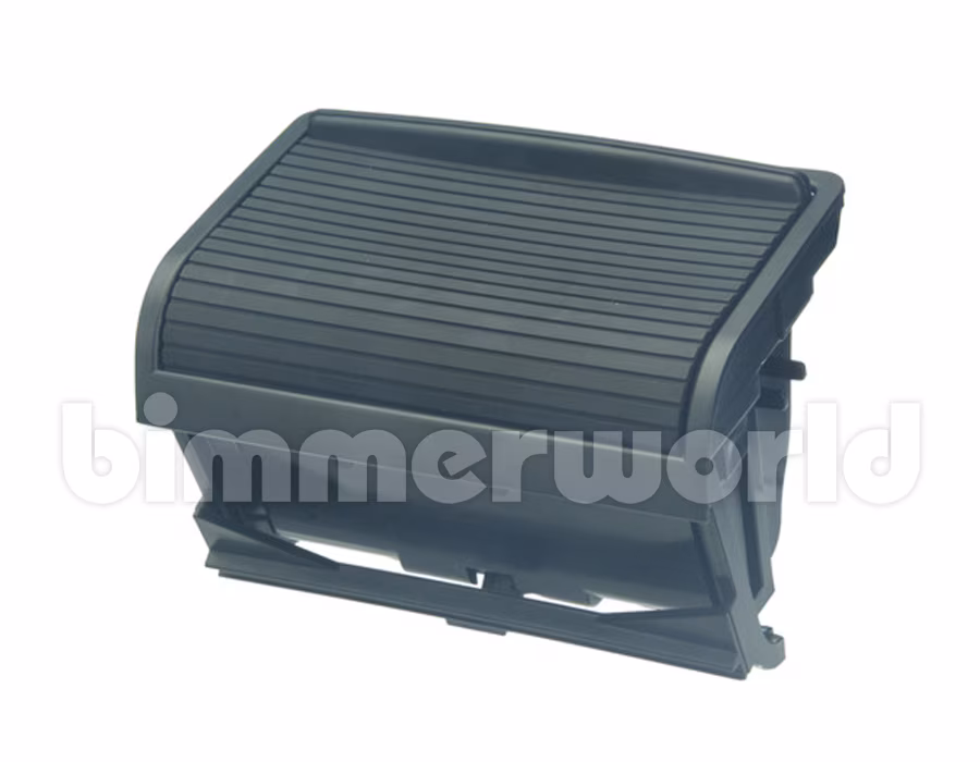 URO Parts Rear Console Tray with Sliding Cover Black for BMW E46 3-Series