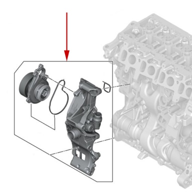 Genuine BMW Coolant Pump with Thermostat F48 X1 F39 X2 F44 B46P