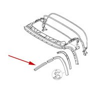 Front Left Window Guide for BMW Z3, MZ3 Roadster