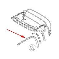 Left Middle Window Guide for BMW Z3, MZ3 Roadster