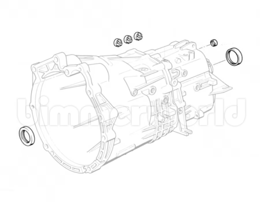 Genuine BMW Shaft Seal Detent Gasket Kit E36 E46 E34 E39 E53 Z3 ZF 320