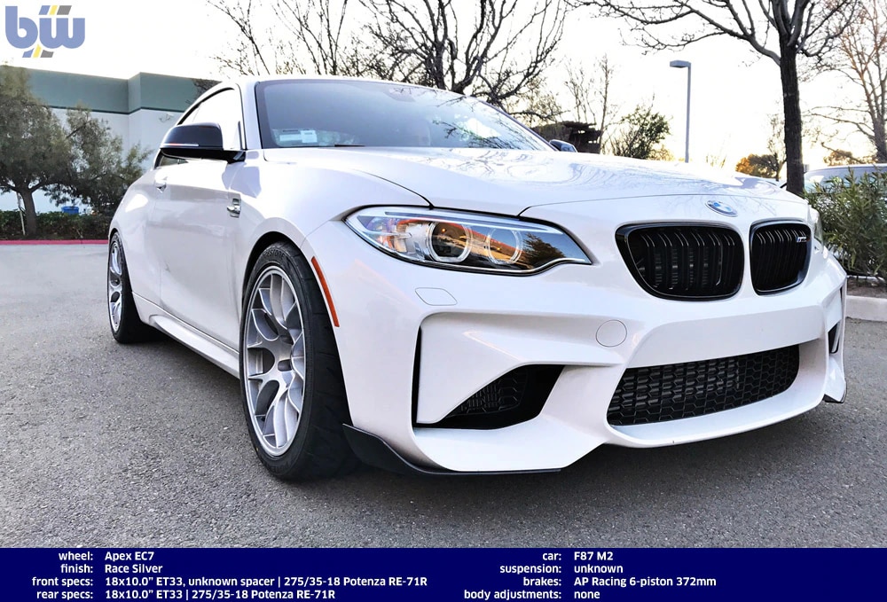 Apex EC7 18x10 ET33 Wheel Set - F8X M2/M3/M4