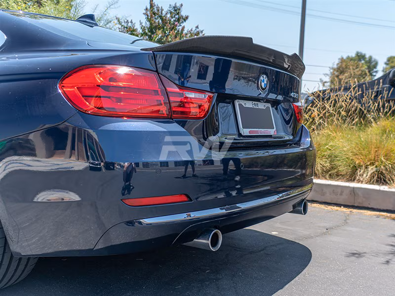 RW Carbon GTX Style Carbon Fiber Trunk Lip - BMW F32 Coupe 2014-2021