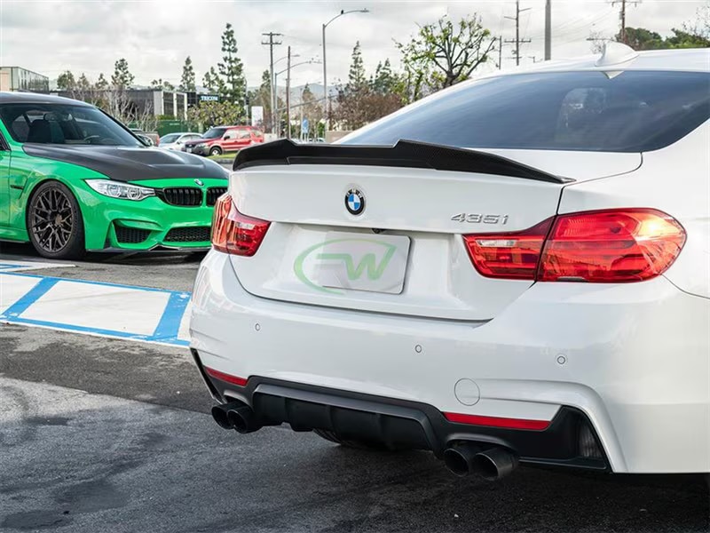 RW Carbon GTX Style Carbon Fiber Trunk Lip - BMW F32 Coupe 2014-2021